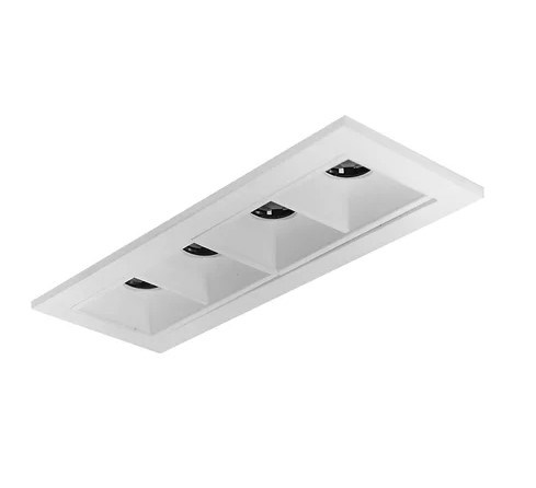 LUMINARIA DE EMBUTIR LED 8W 2700K PIXEL 4 FOCOS BIVOLT BRANCO TOTAL ...